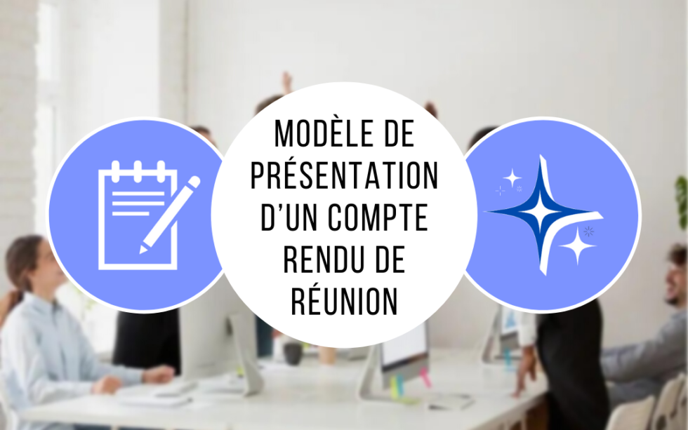 Modèle de présentation d'un compte rendu de réunion - Perfony