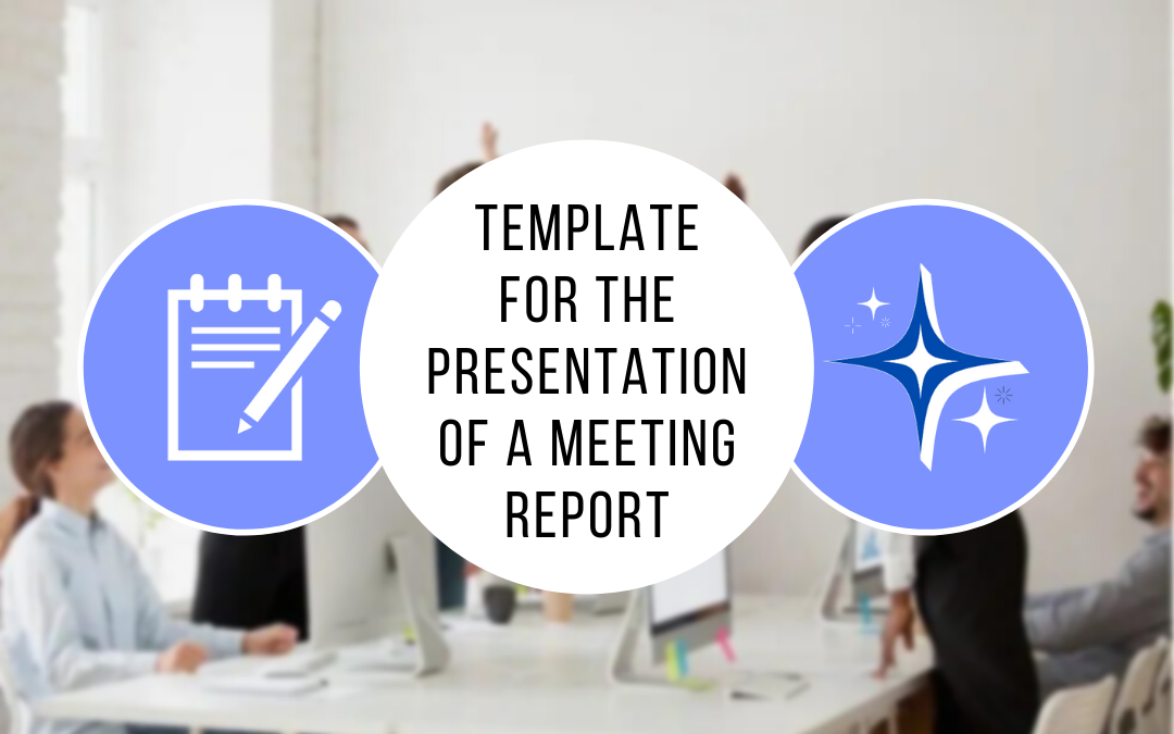 Template for the presentation of a meeting report - Perfony